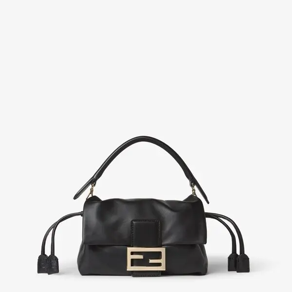 Fendi Baguette® Soft Mini Bag In Black Nappa Leather - [black]